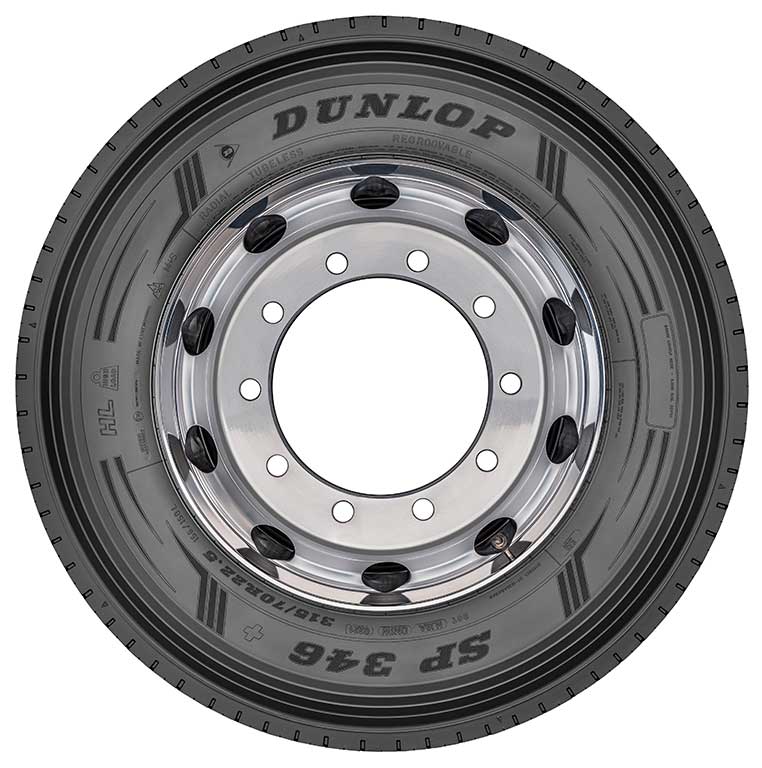 Dunlop lanza el neumático para eje de dirección SP346+, versátil y con el marcaje 3PMSF
